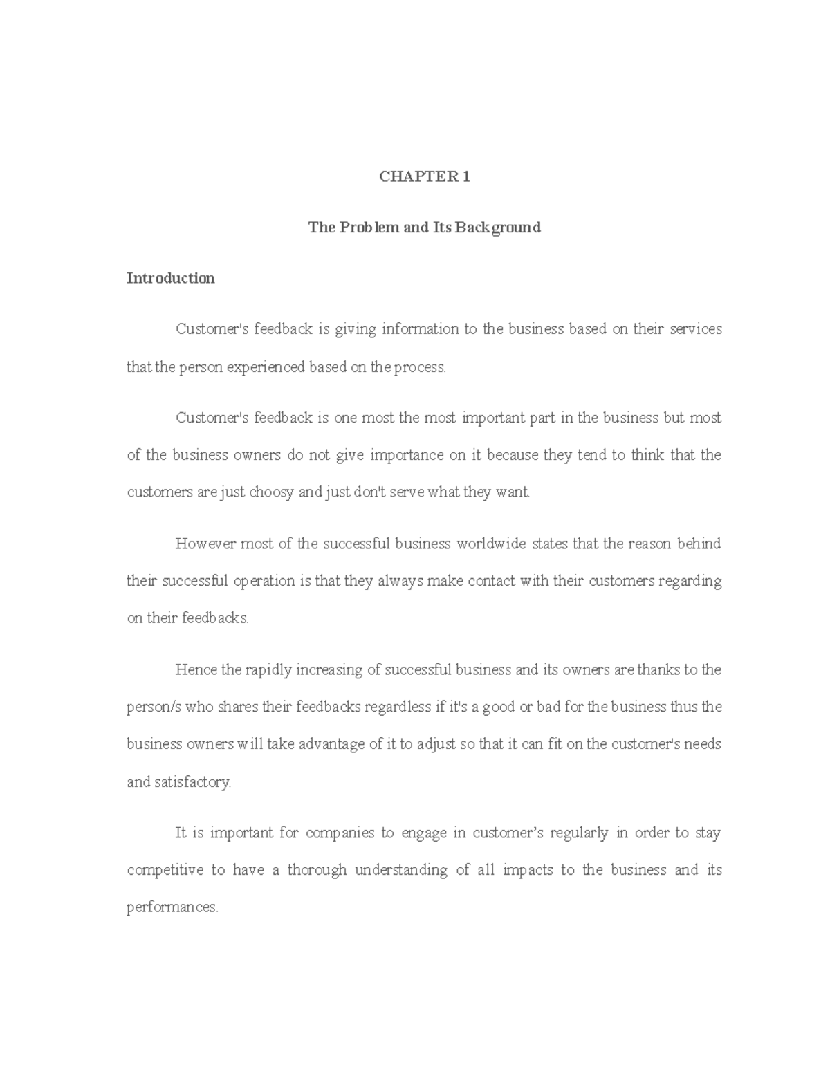 Chapter-1 Final - Research - CHAPTER 1 The Problem and Its Background ...