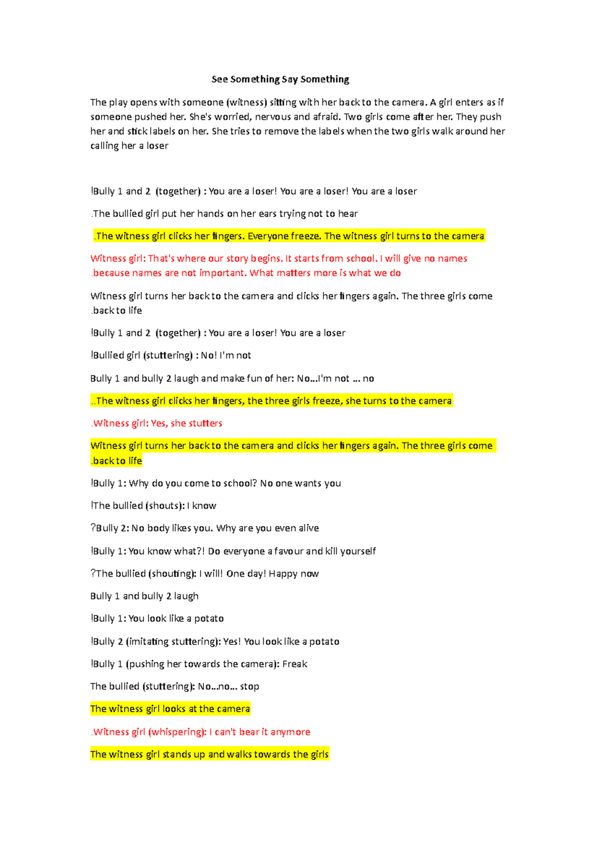 Script of See Something, Say Something - See Something Say Something ...