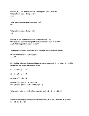 Geometry 4 - Given: Circle O with diameter LN and inscribed angle LMN ...