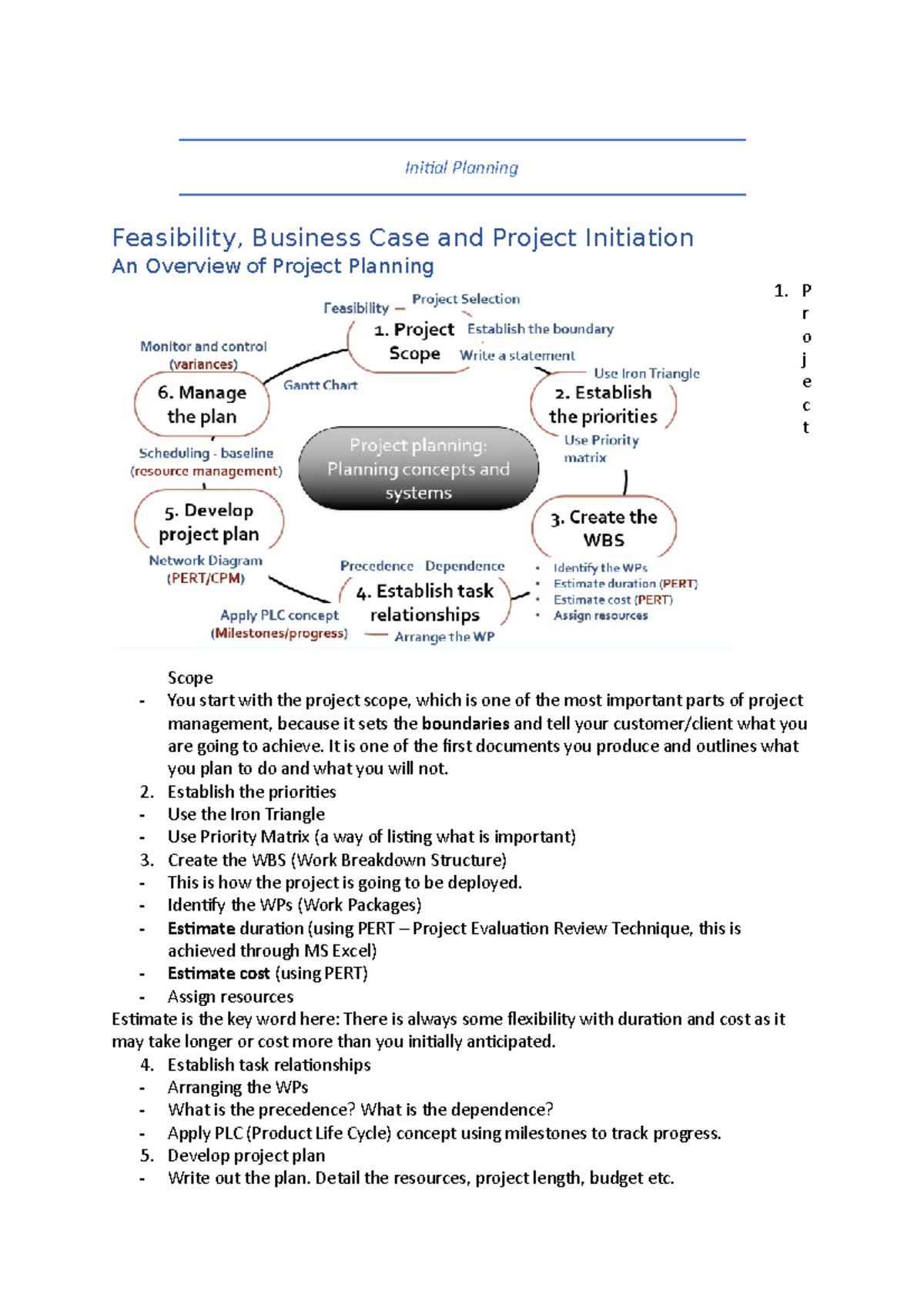 Initial Planning - Iniial Planning Feasibility, Business Case and ...