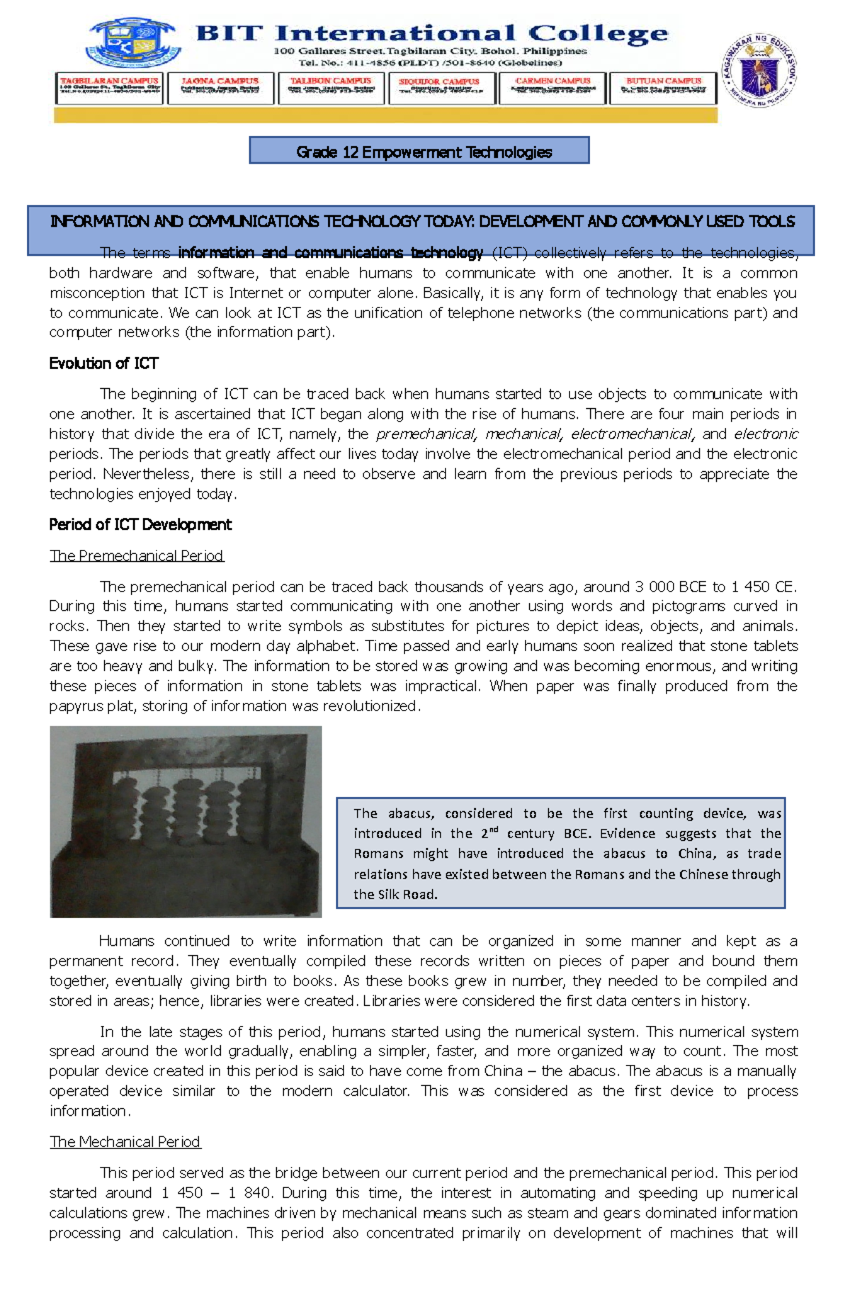 Grade 12 Empowerment Technologies - Grade 12 Empowerment Technologies ...