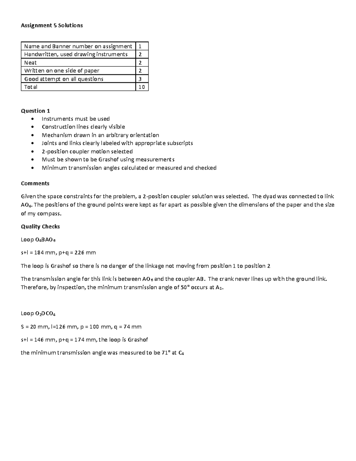 A5 Solution - Warkentin - Assignment 5 Solutions Name and Banner number on assignment 1 ...