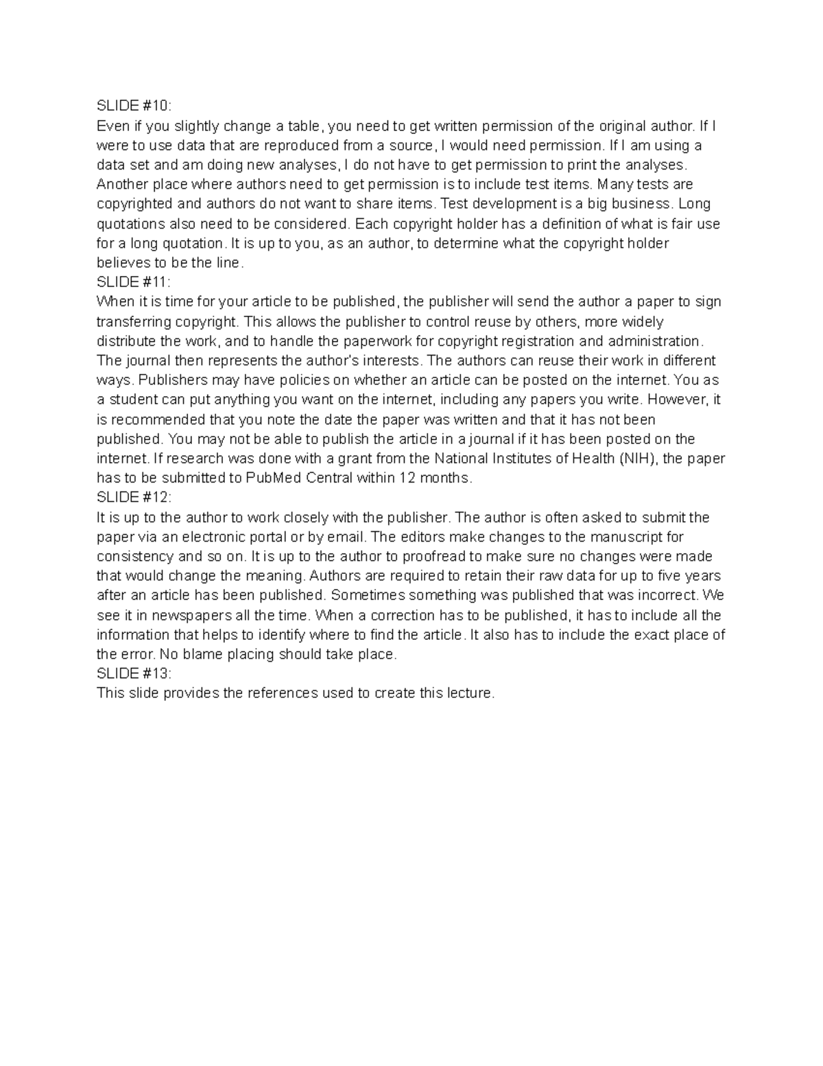 PSYU301 Wk8 Pt3 - Powerpoint Lecture Notes - SLIDE #10: Even if you ...