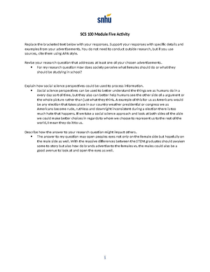 DAD 220 Module Five Activity A. Shewmake - DAD 220 Module Five Activity ...