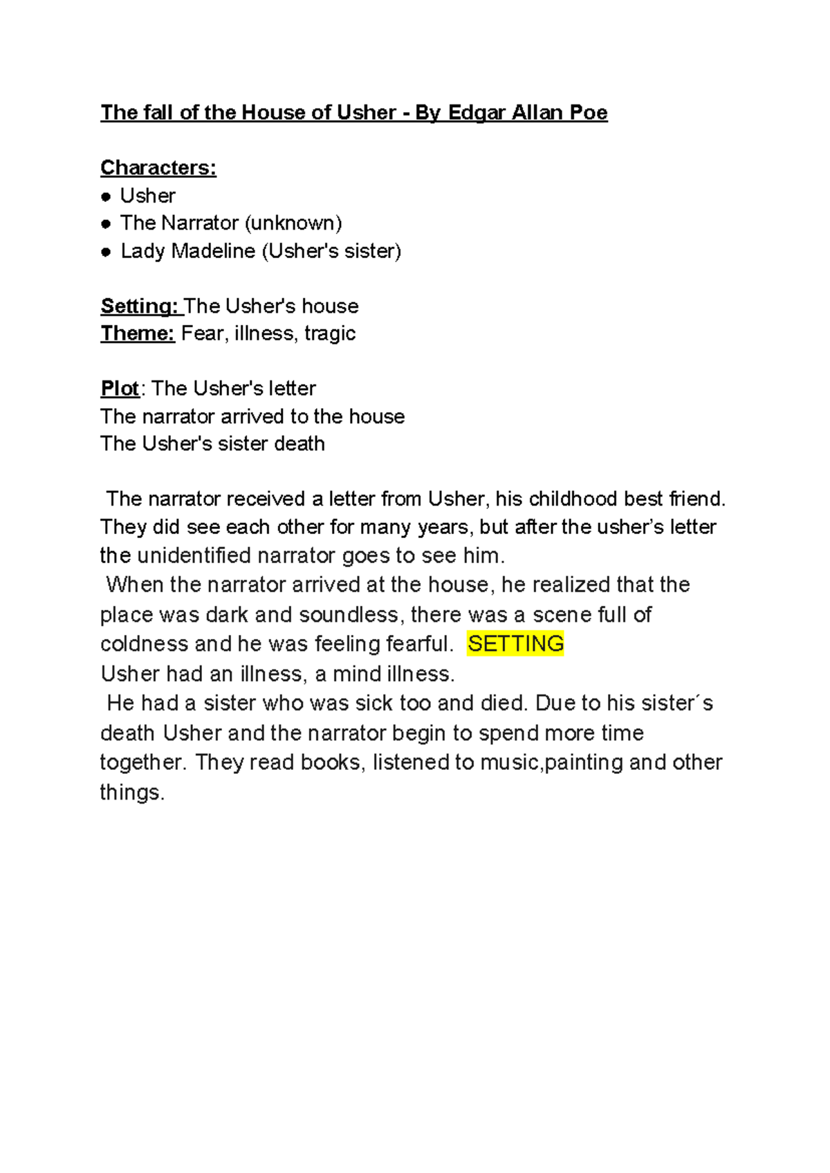 The fall of the House of Usher - By Edgar Allan Poe - The fall of the ...