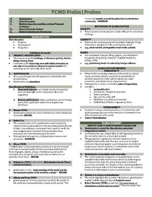 TCWD Global Interstate System - ADVANCING An International Civilization ...