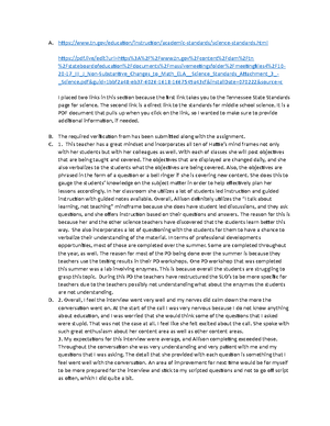 Task 2 D097 - Submitted and passed task - DPM2: Teacher Interview ...