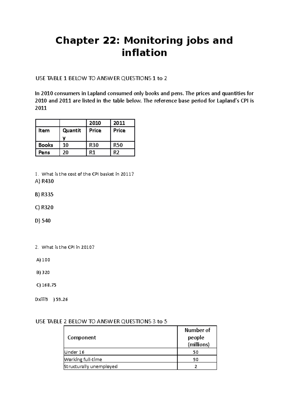Chapter 22 Tut 1 - tut - Chapter 22: Monitoring jobs and inflation USE ...