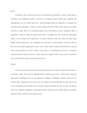 Task 1 Personal Development Plan - D218 - WGU - Studocu