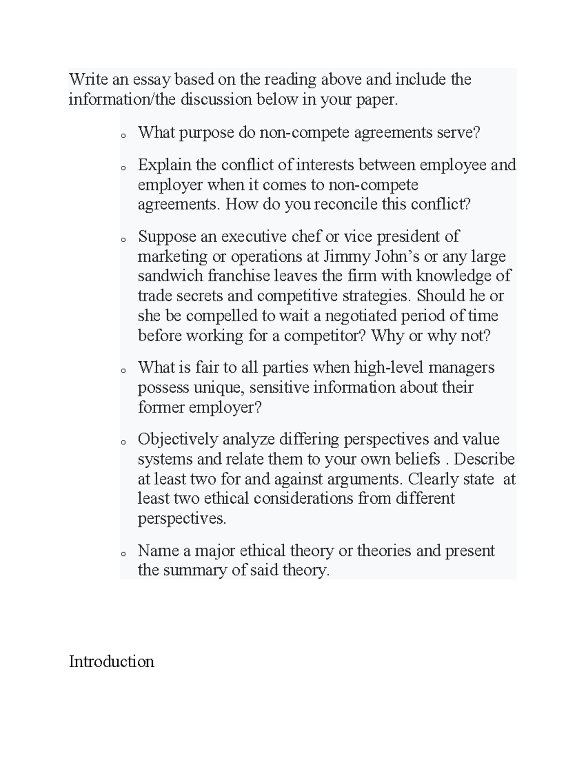 Learning journal Unit 4 - Write an essay based on the reading above and ...