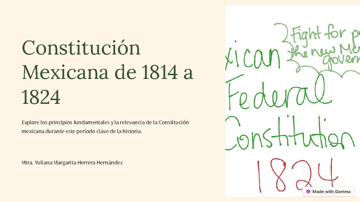 Constitucion Mexicana de 1814 a 1824 - Constitución Mexicana de 1814 a ...
