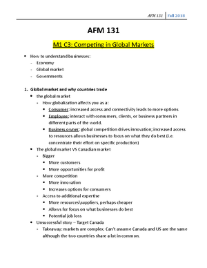 AFM 131 Midterm Study Guide - AFM 131 Midterm Study Guide Module 1 ...
