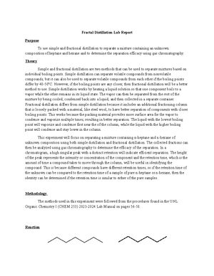Lab 1 Report Caffeine - Caffeine Extraction and Identification using ...