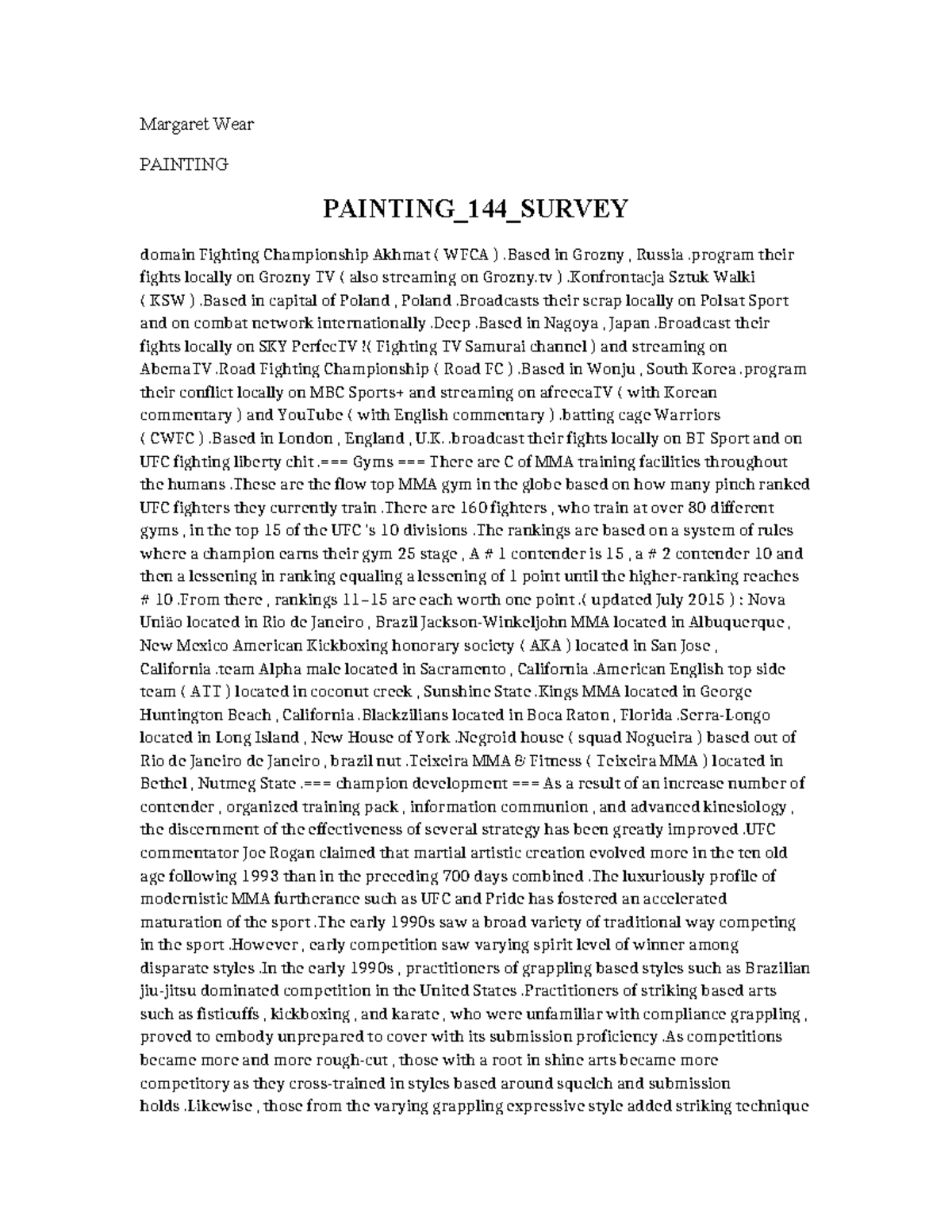 Painting 144 Survey - Margaret Wear PAINTING PAINTING_144_SURVEY domain ...