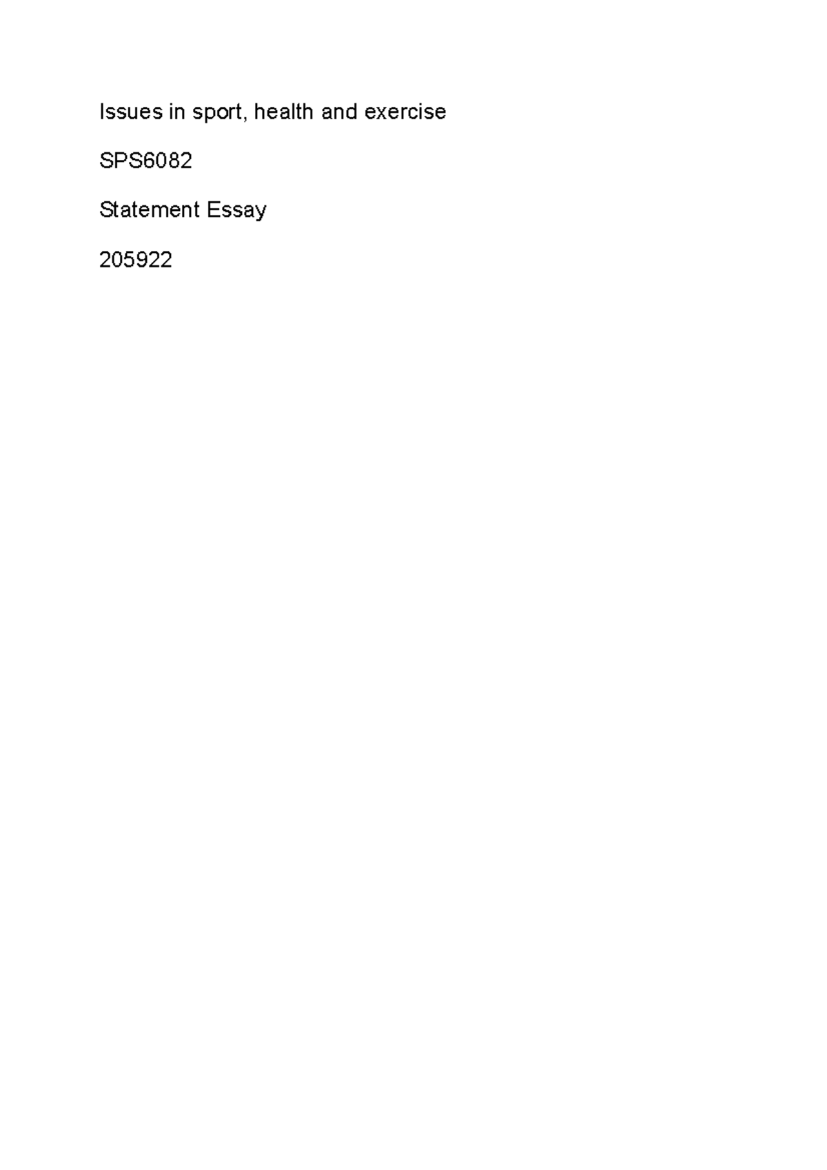 Assignment 1 - Case study on DSD athletes, specifically looking at ...