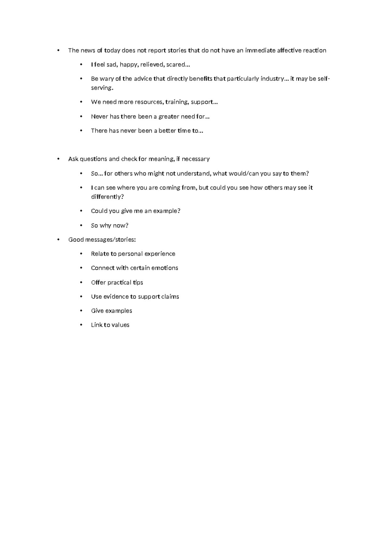 Hidden communication - The news of today does not report stories that ...