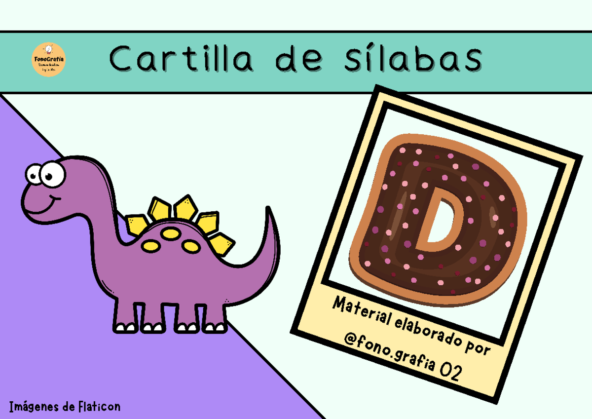 Cartilla de sílabas con D - Fonetica y Fonologia Funcional - Cartilla ...