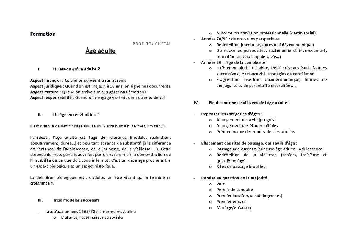 Fiche - Formation 4 - Âge adulte - Formation PROF BOUCHETAL Âge adulte ...