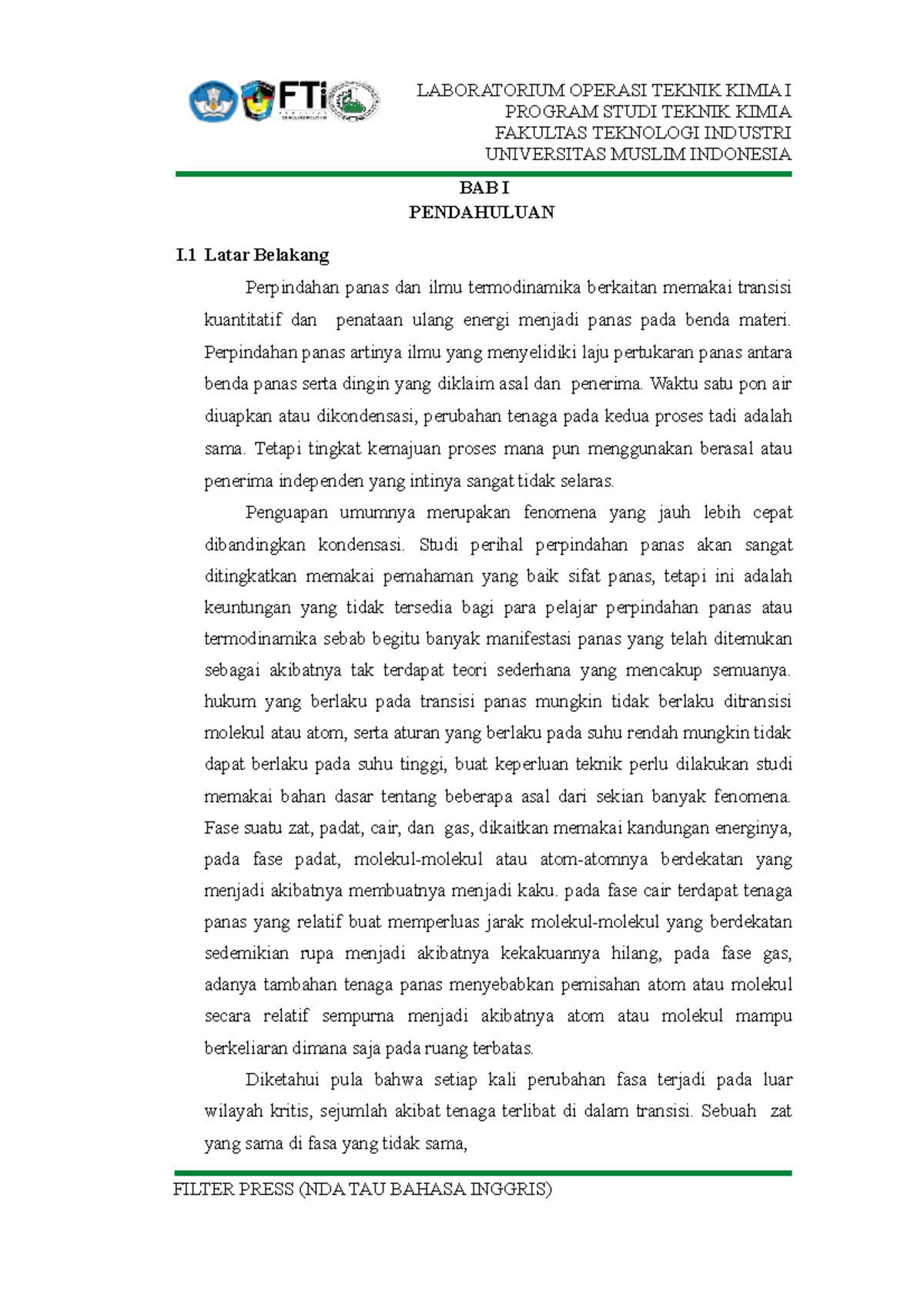 OTK Tugas TP CIPA - laporan - BAB I PENDAHULUAN I Latar Belakang ...