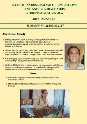 Salud Algabre, Revolutionary - Kasaysayan ng Pilipinas - Studocu