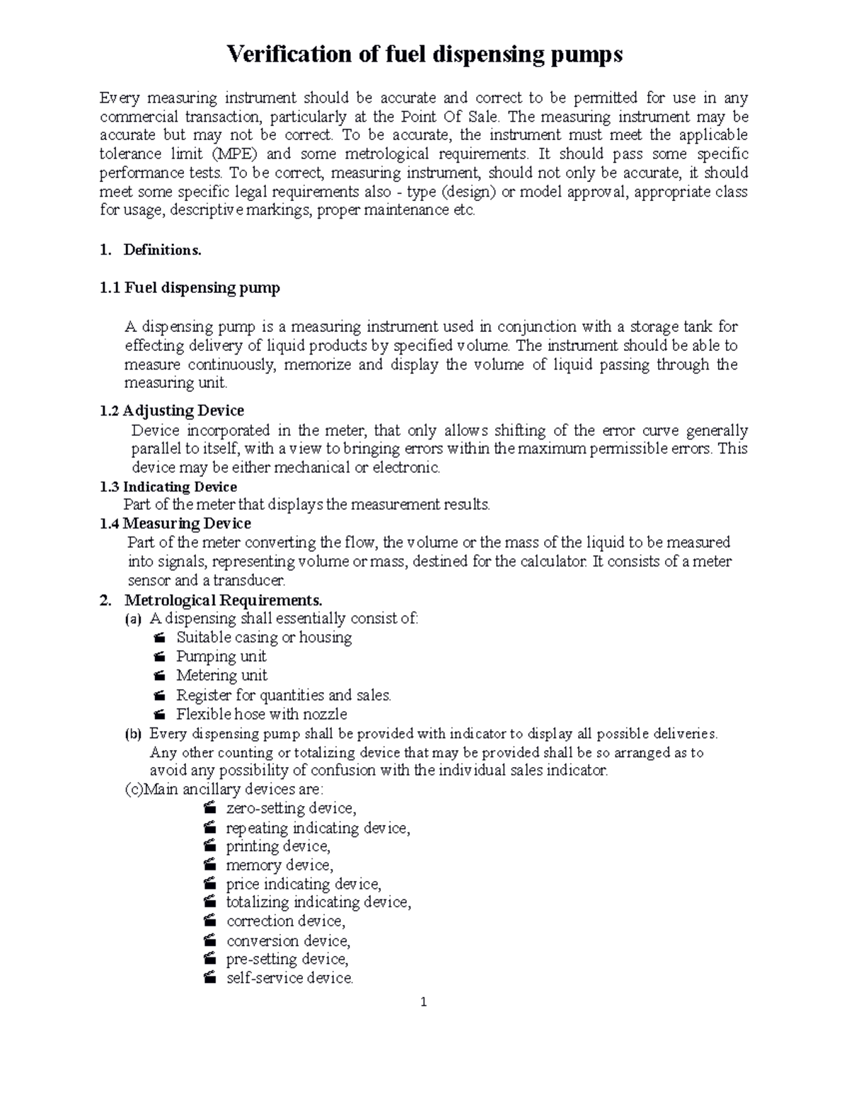 1585124467- Verification FOR FUEL Dispensing Pumps - Verification of ...