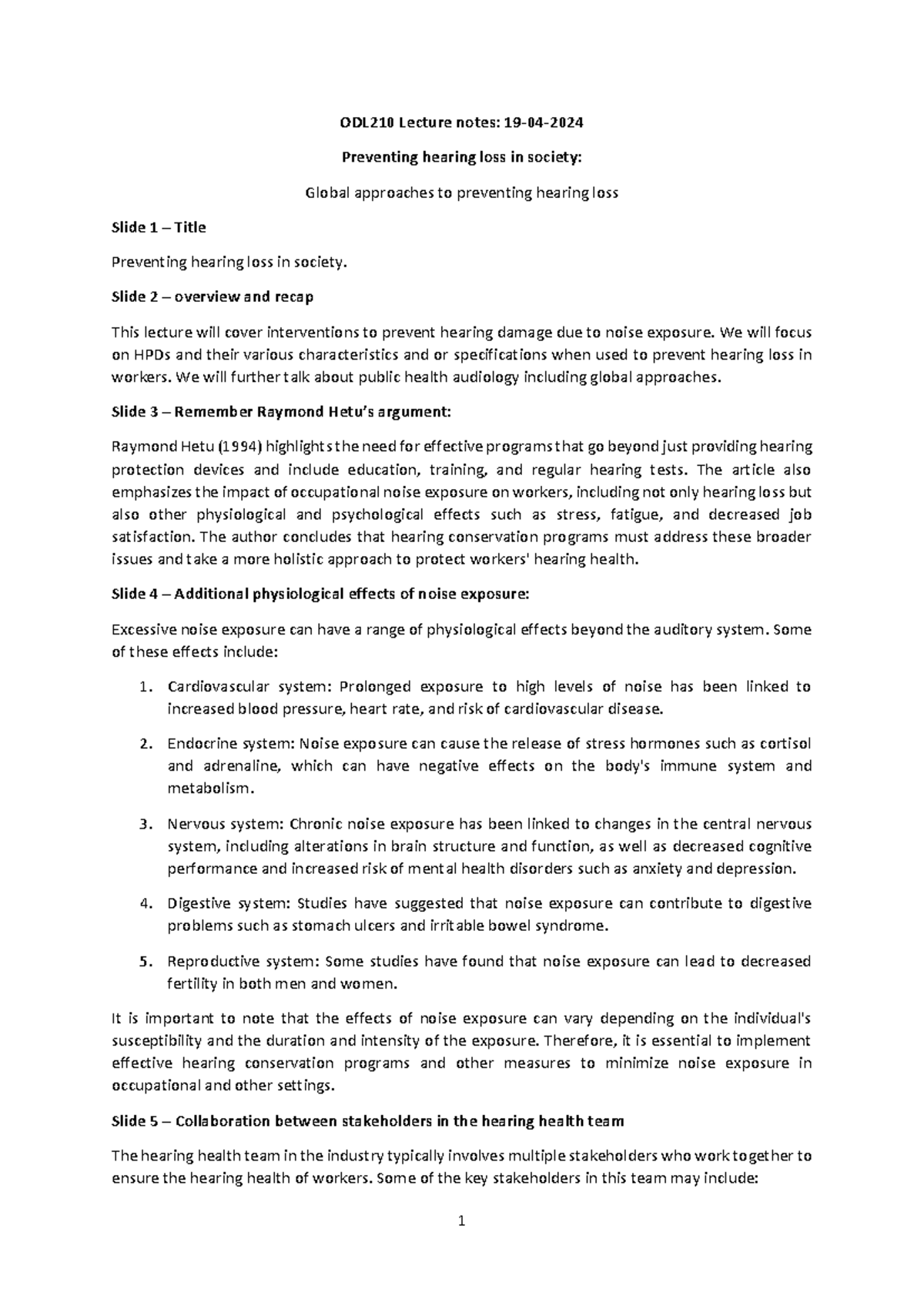 Lecture 4 19 Apr 2024 Preventativeaudio Notes Odl210 Lecture Notes 9155