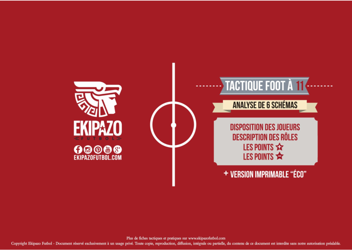 Guide tactique Ekipazo Foot 11 - football STAPS L1 - Studocu