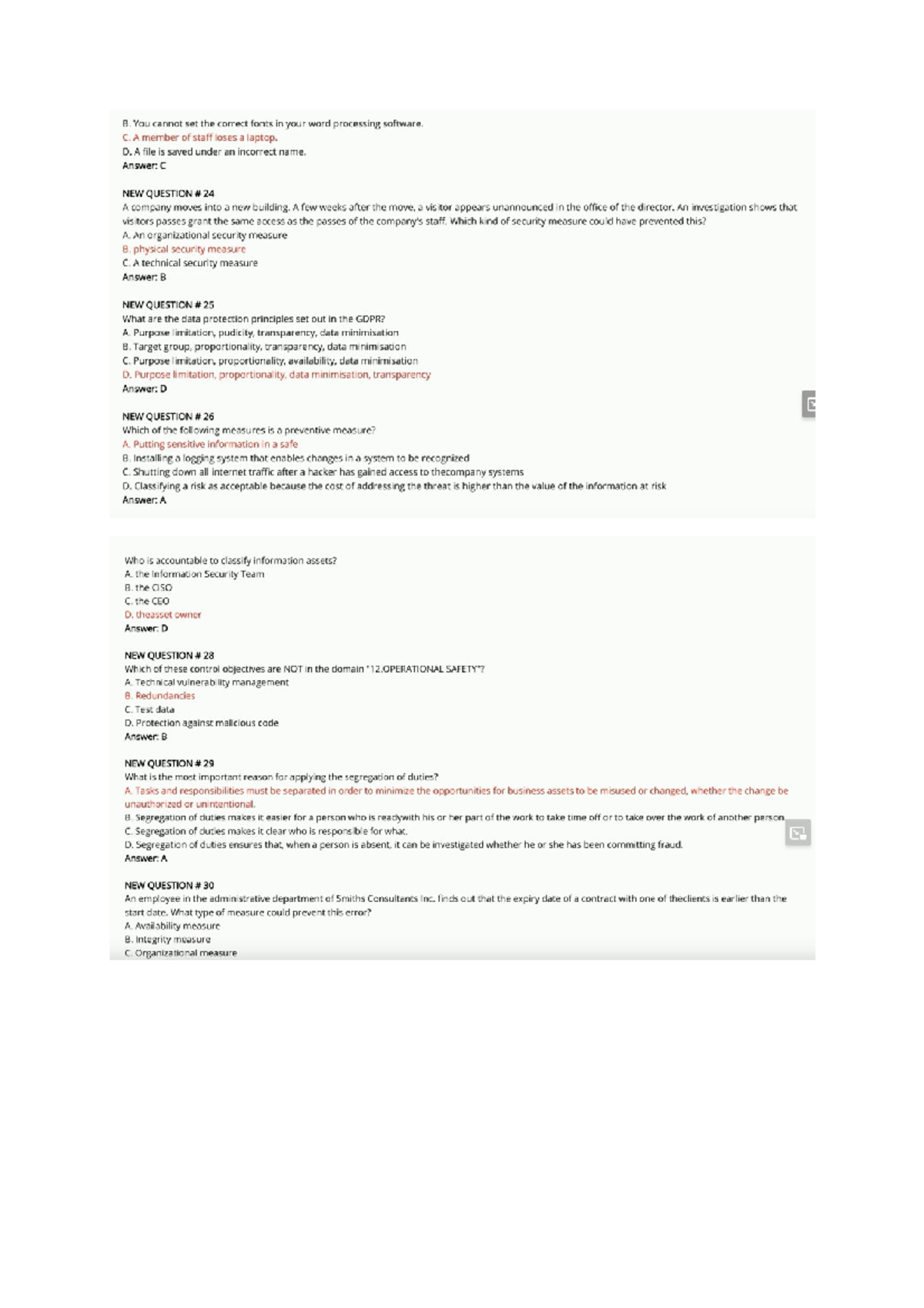 Pecb dump - iso 27001 - ethics standards and codes - Studocu
