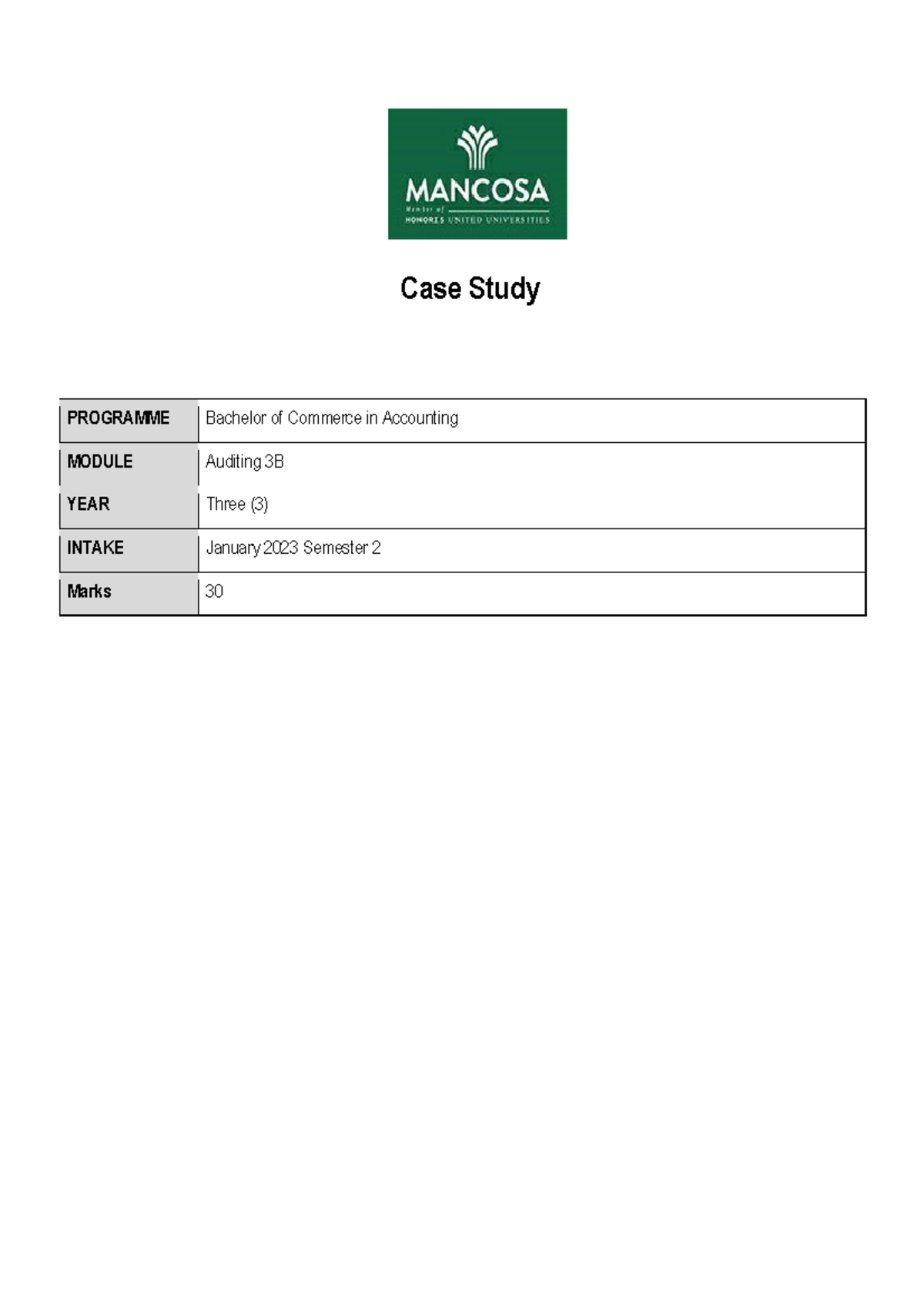 Cstudy Jan23 BACC AU3B7 Final 20230525120726 R - Case Study PROGRAMME ...