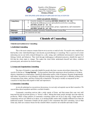 Perdev Q2 Module 17 - Personal Development Quarter 2 – Module 17: Teen ...