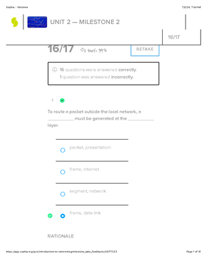 Milestone 1 - Introduction to Relational Databases - 1 22 / 23 that's ...