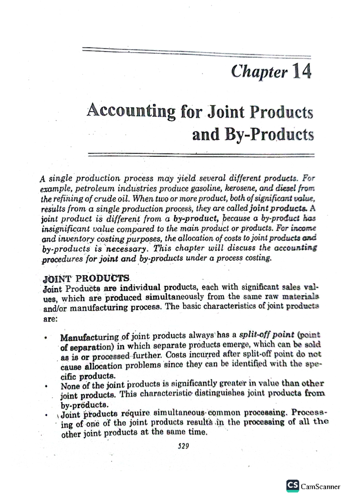 Joint Products and By Products - Accountancy - Studocu