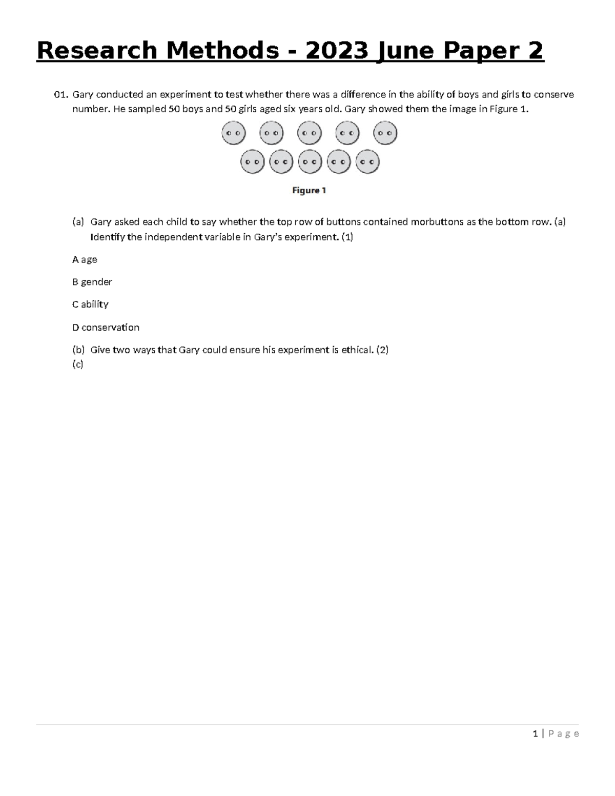 Research Methods - Notes to refer. - Research Methods - 2023 June Paper ...
