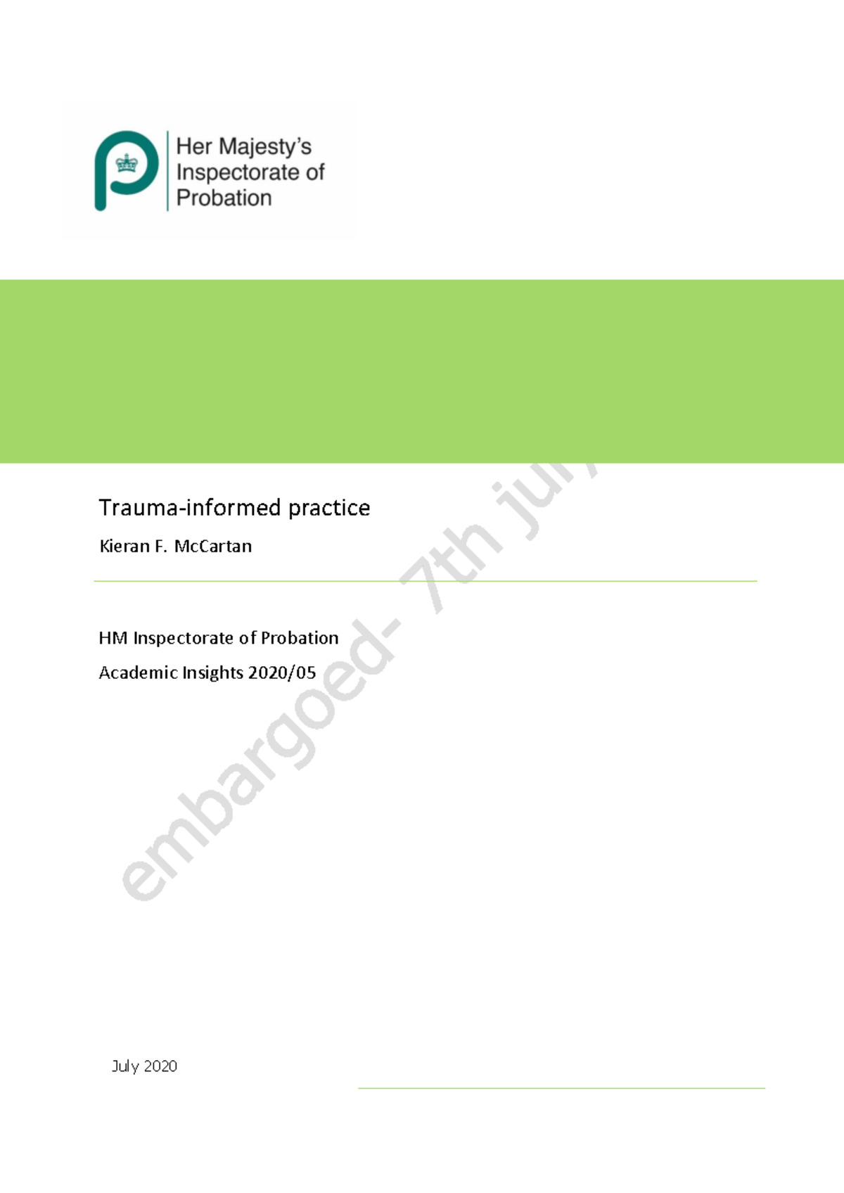 Academic Insights - Mc Cartan (accepted version) - HM Inspectorate of ...