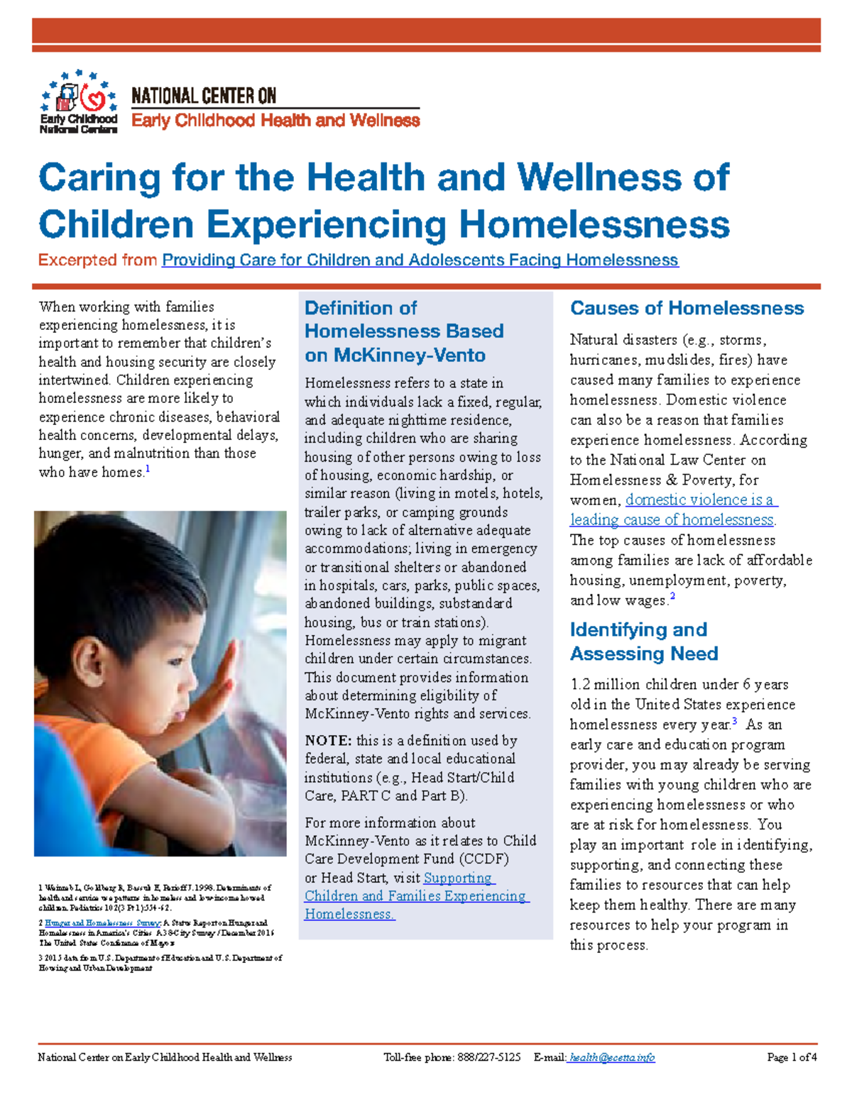 Homelessness-tip-sheet - Caring for the Health and Wellness of Children ...