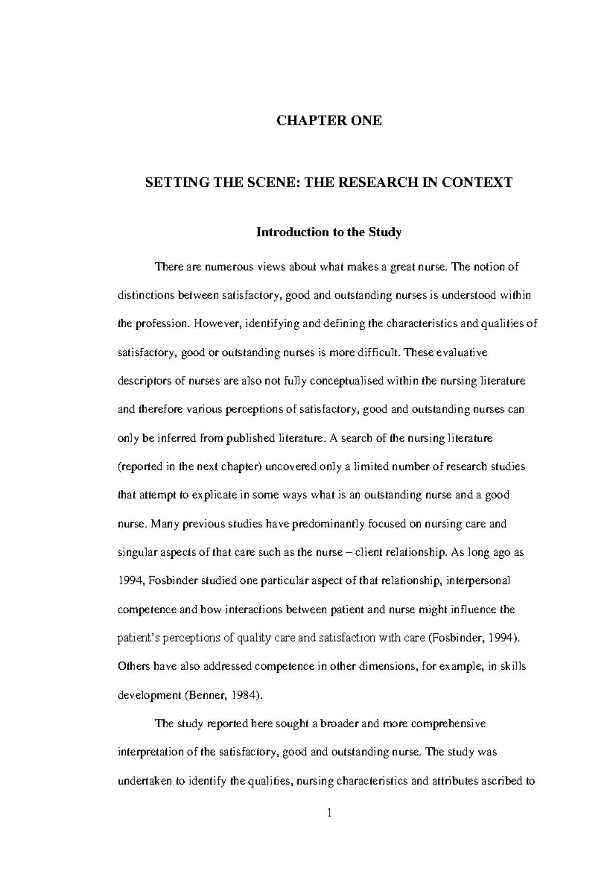 Perceptions OF Nurses, Their Colleagues AND Patients-1 - CHAPTER ONE ...