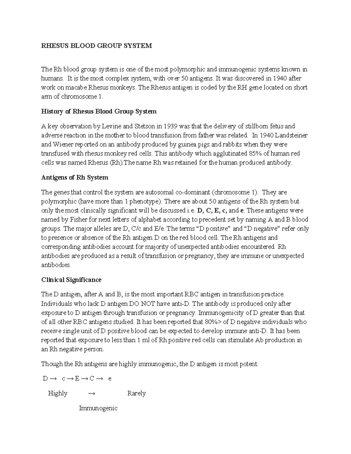 Rhesus blood group system 2023 - RHESUS BLOOD GROUP SYSTEM The Rh blood ...