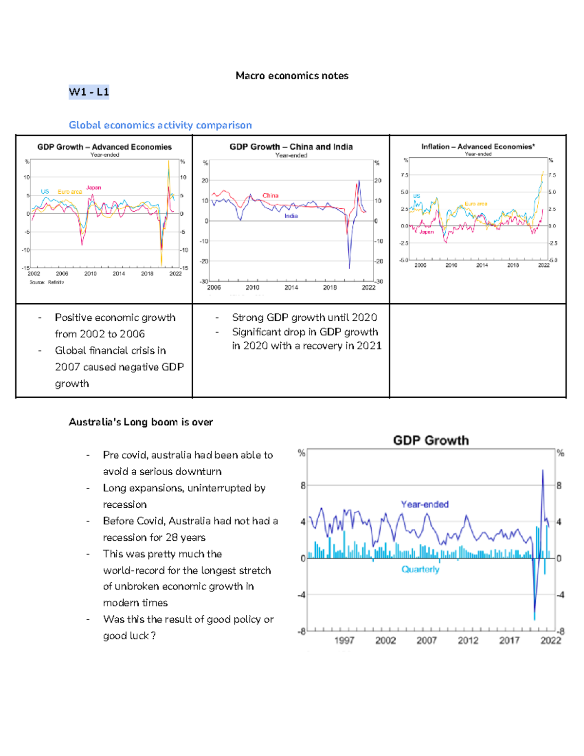 Macro economics notes - , labour and capital. They receive income from ...