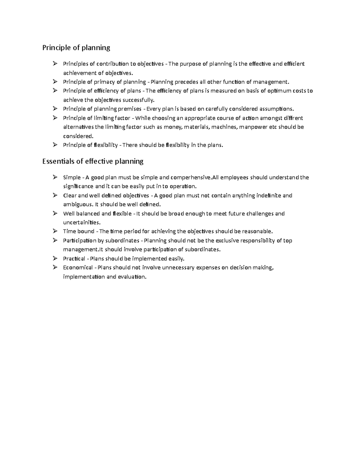 Principle of pl-WPS Office - Principle of planning Principles of ...