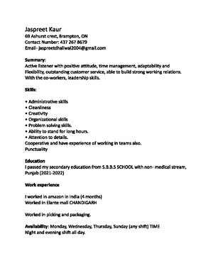 Workbook answer key2 - n/a - ANSWER KEY Workbook to Accompany ...
