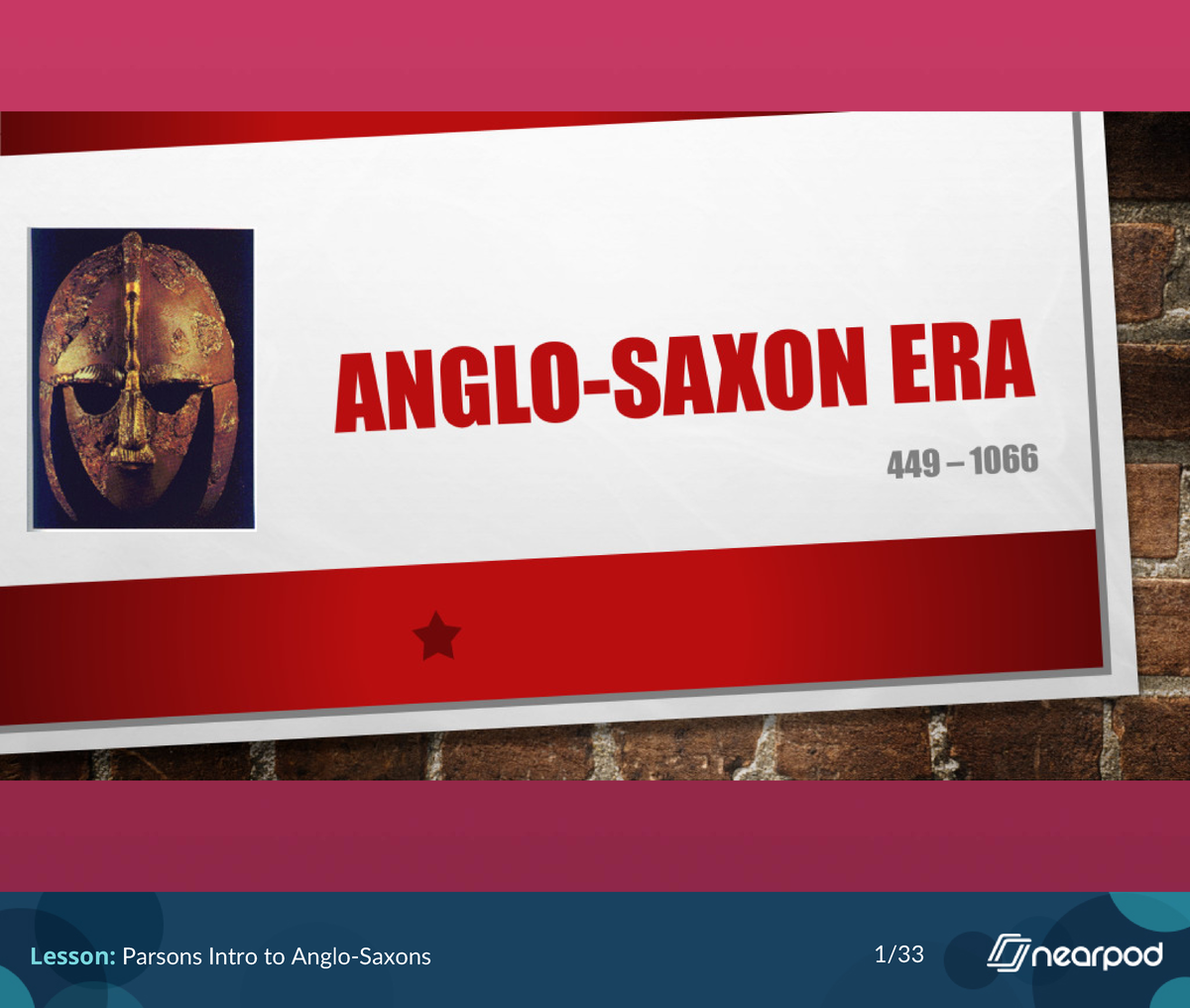 Anglo-Saxons Intro Notes - Open Ended Question Reflecting on the film ...