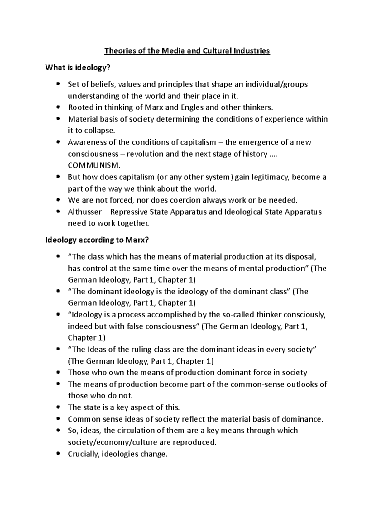 Theories of the Media and Cultural Industries - Rooted in thinking of ...
