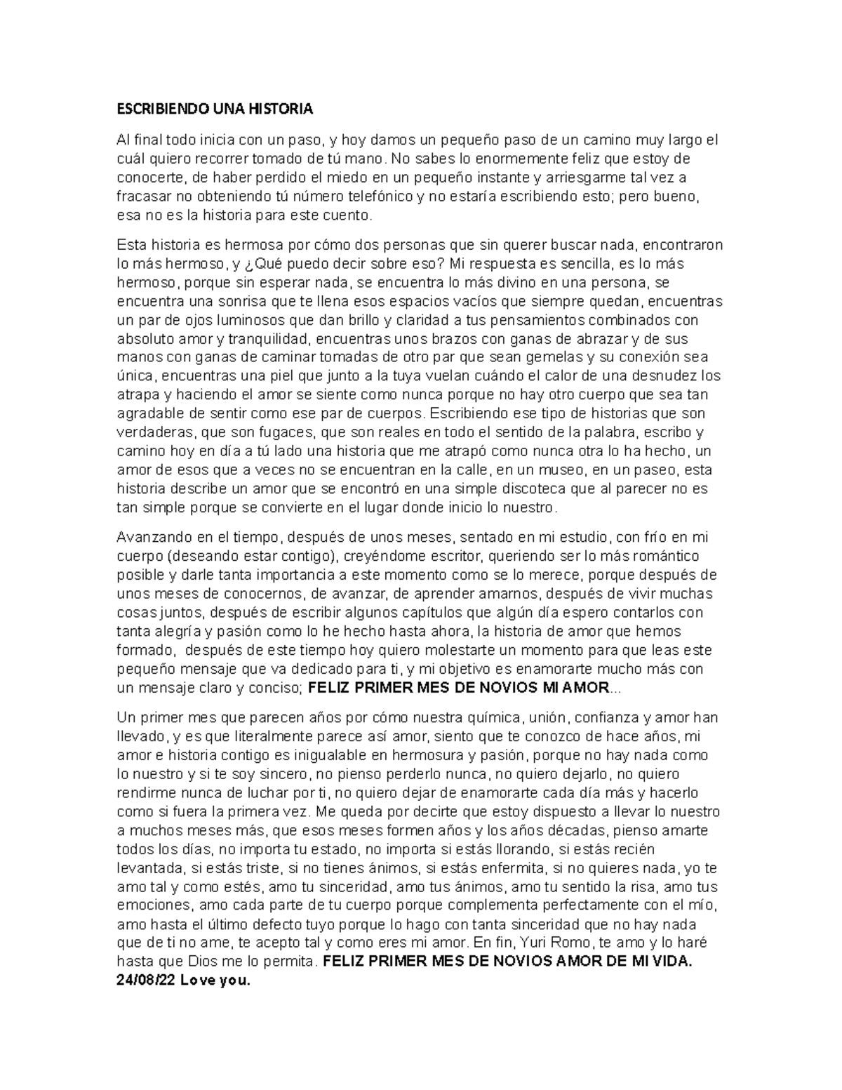 Escribiendo UNA Historia - ESCRIBIENDO UNA HISTORIA Al final todo ...
