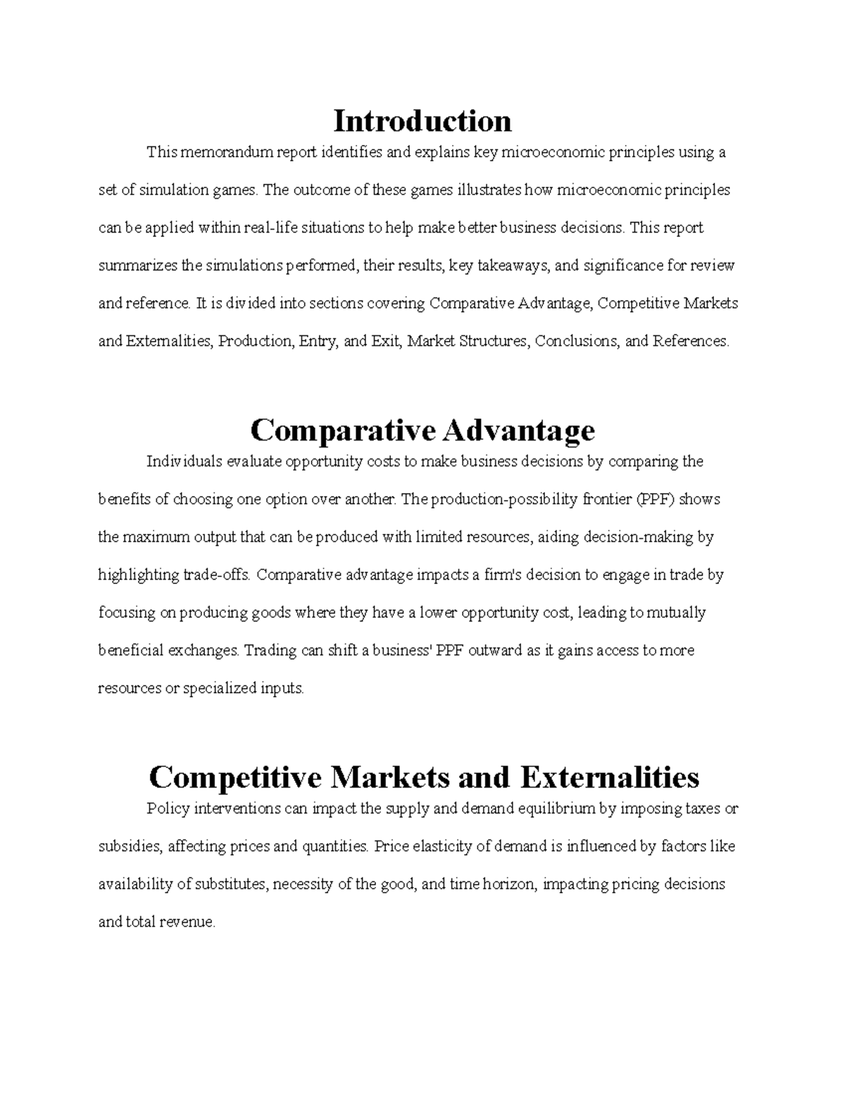 Module 4 - Introduction This memorandum report identifies and explains ...