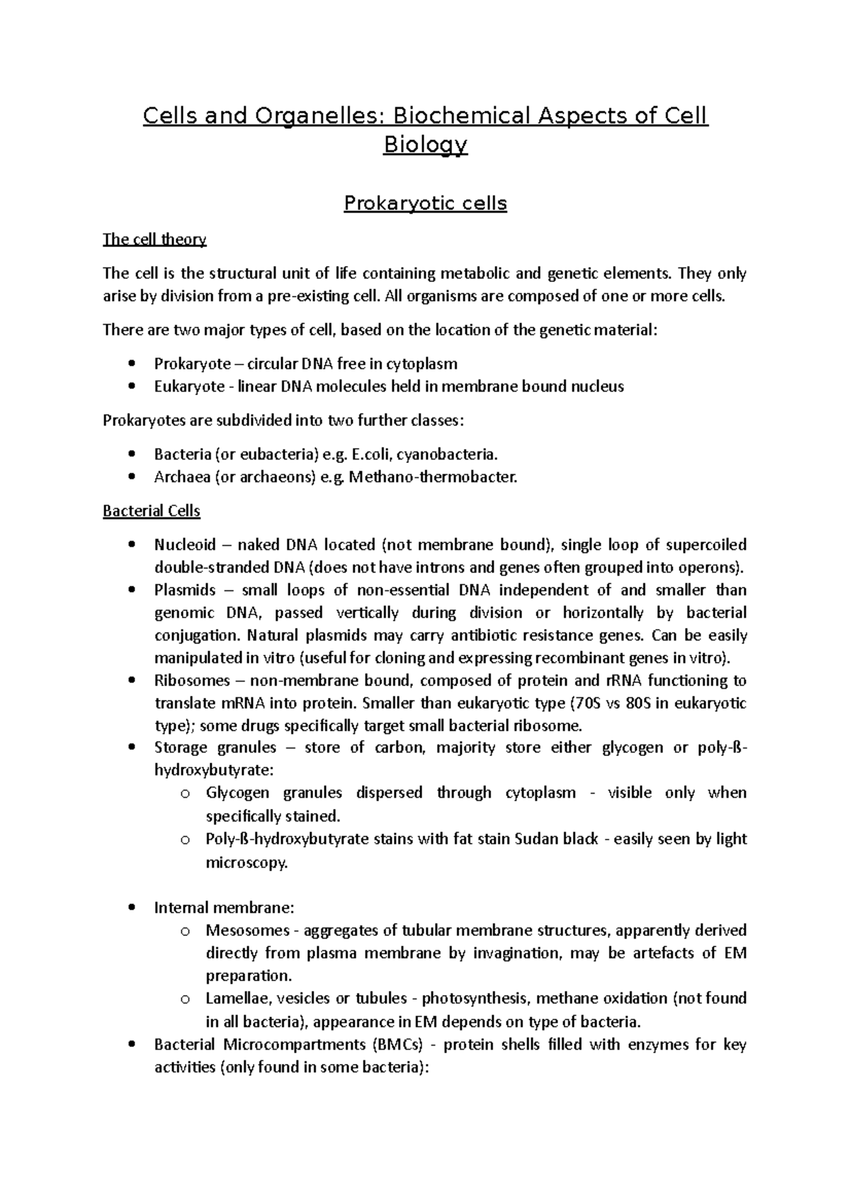 Cells And Organelles Notes Cells And Organelles Biochemical Aspects cells-and-organelles-notes-cells-and-organelles-biochemical-aspects