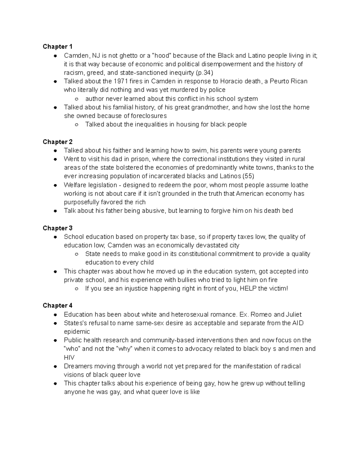 No Ashes in the Fire by Darnell Moore - Summary of each chapter ...