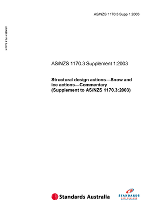 AS1170.3-2003 Structural Design Actions - Snow and Ice Actions ...