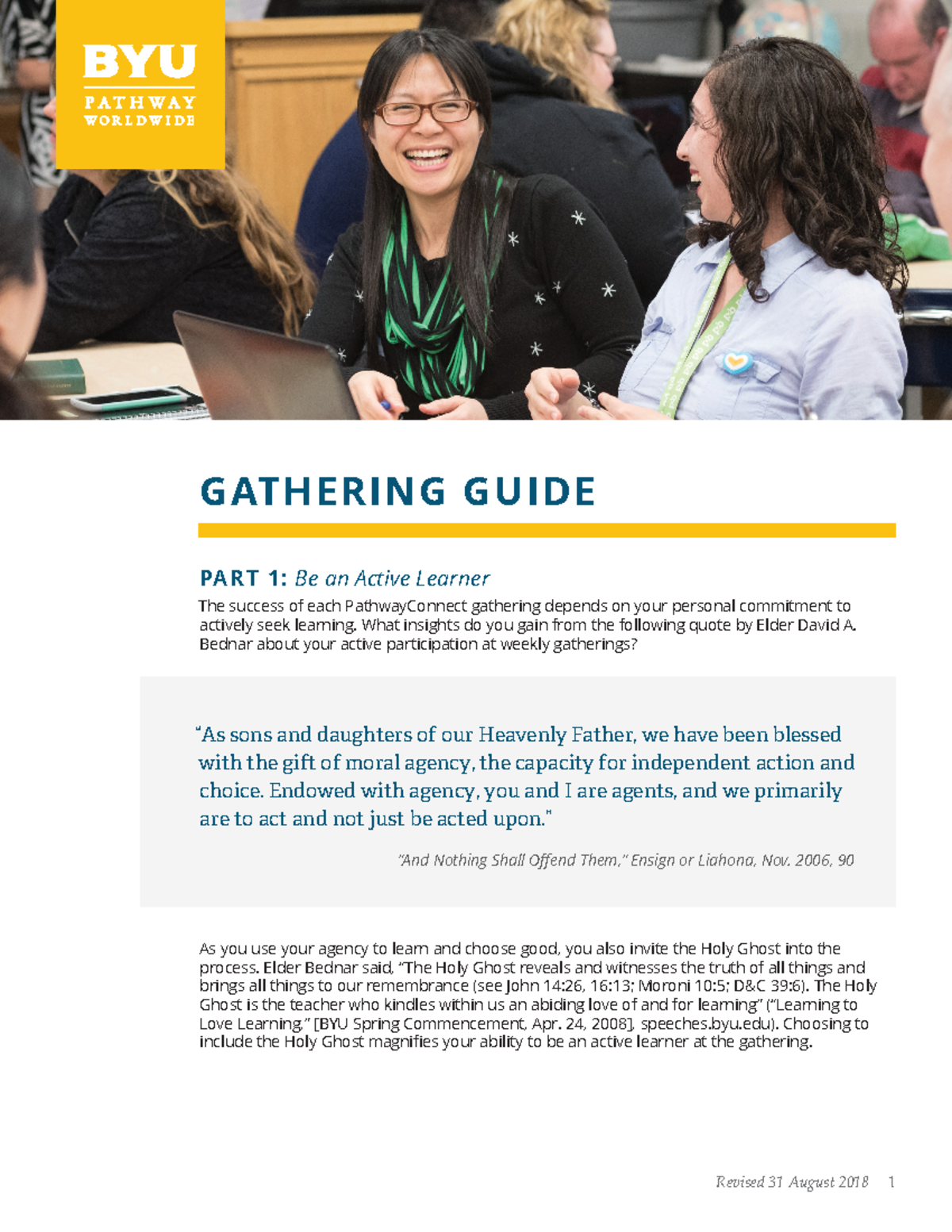 Pathway Connect Gathering Guide - GATHERING GUIDE PART 1: Be an Active ...