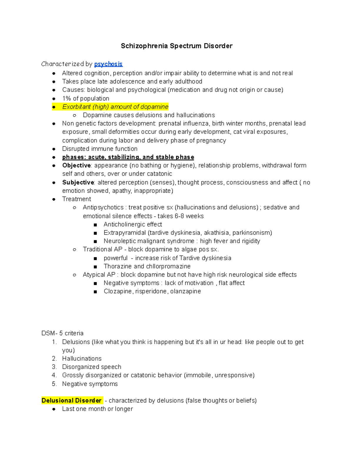 Schizophrenia Spectrum Disorder - Schizophrenia Spectrum Disorder ...