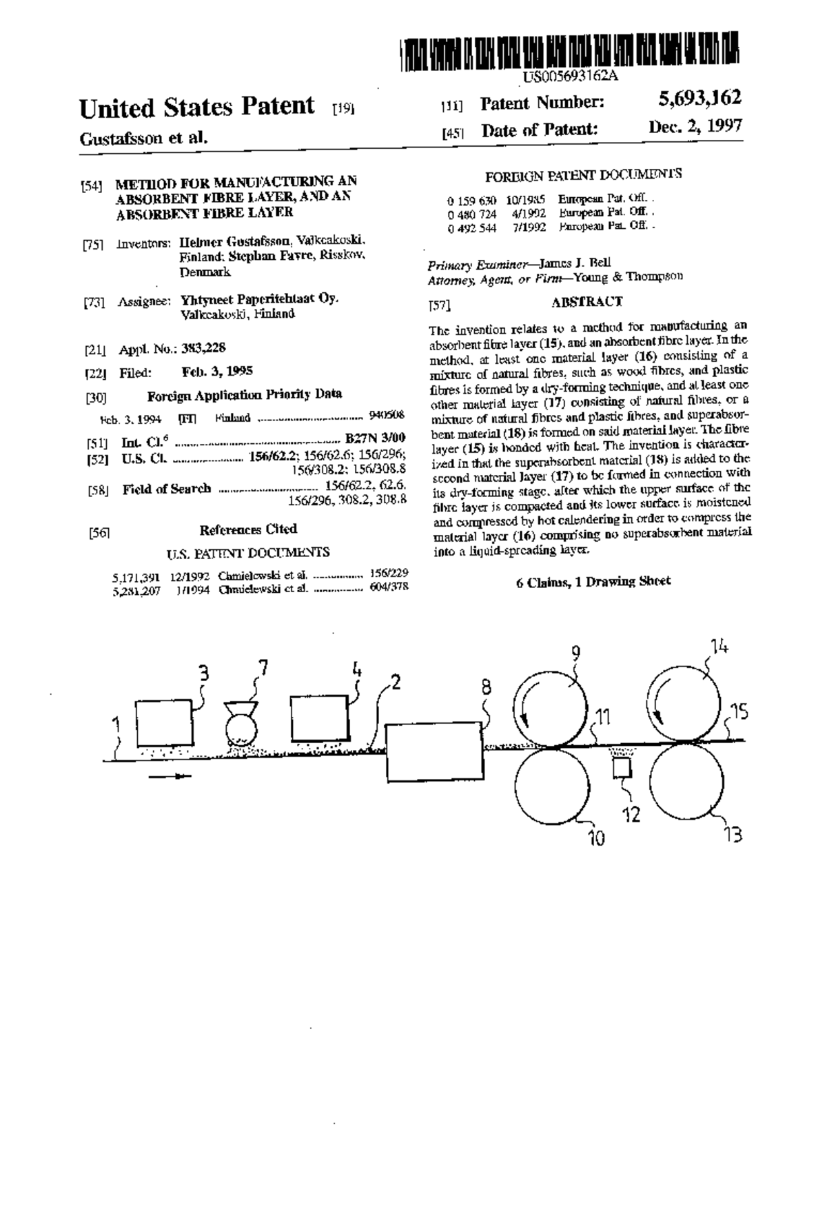 HOW TO MAKE Absorbent Fiber - INIMINIII United States Patent 19 ...
